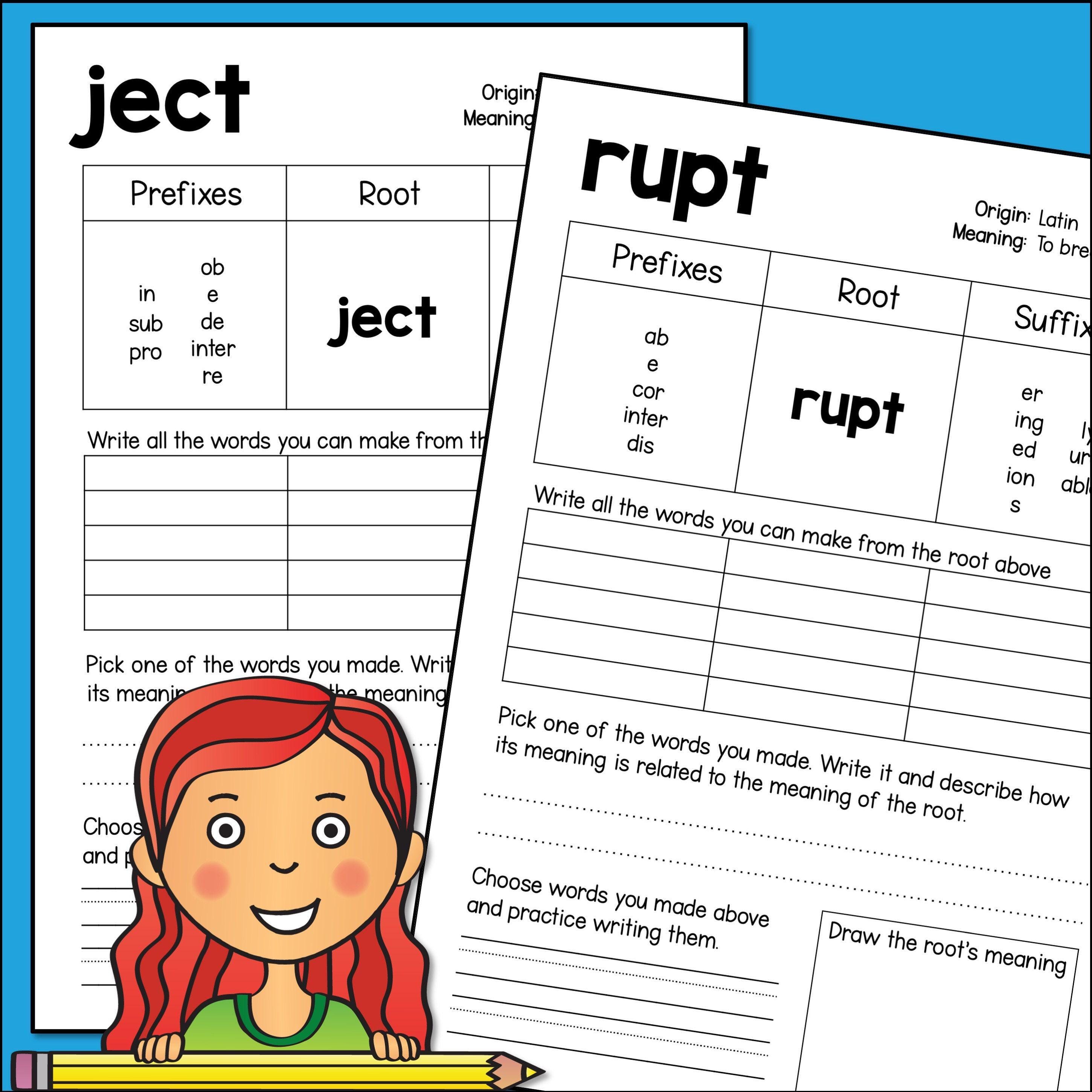 Making Words With Word Bases, Prefixes and Suffixes, Word Study ...