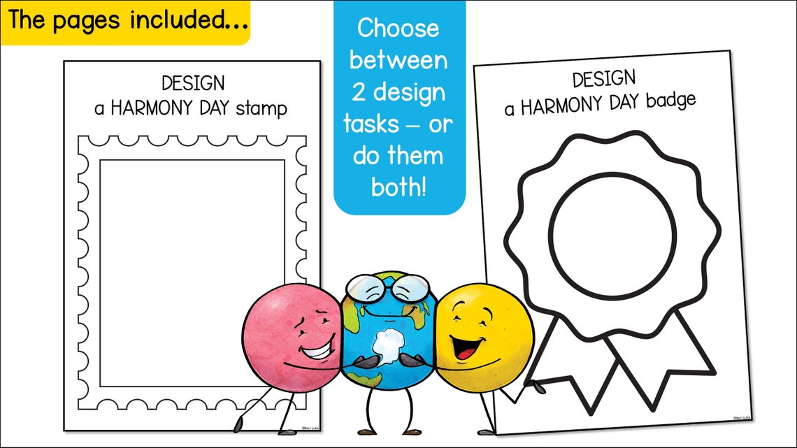 Harmony Day & Harmony Week Activity Sheets, Printable PDF Coloring ...