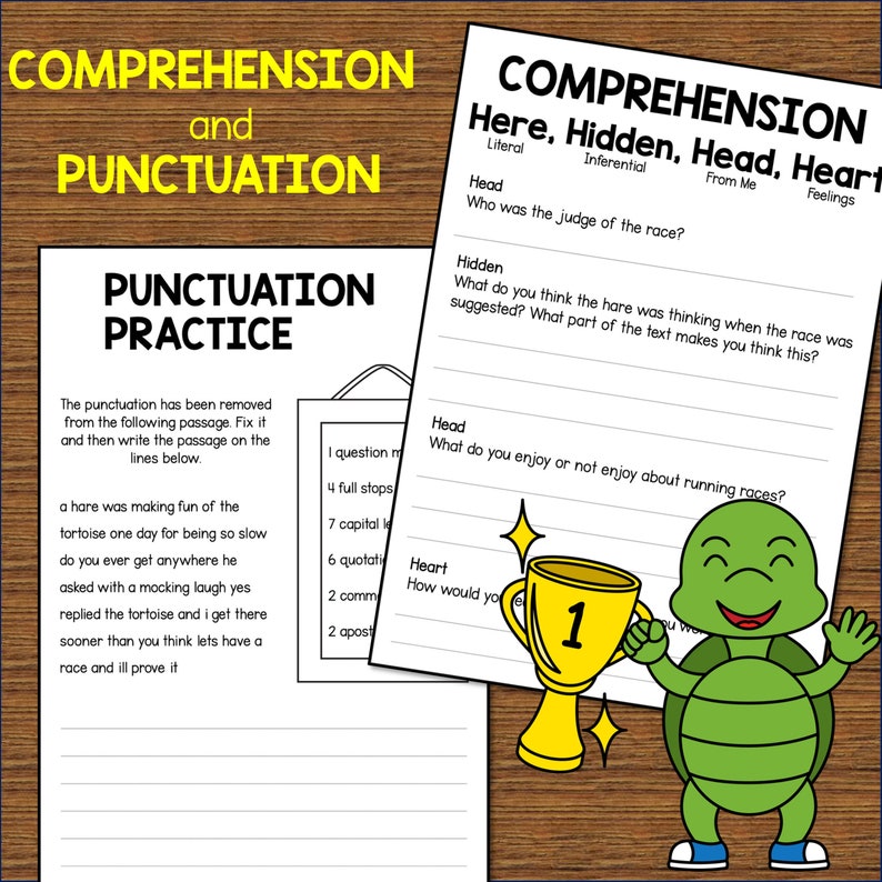 The Tortoise and the Hare, Aesop Fable Literacy Lessons for A Week ...