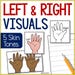 Left and Right Hand Direction Visuals, Desk Visuals & Classroom Wall ...