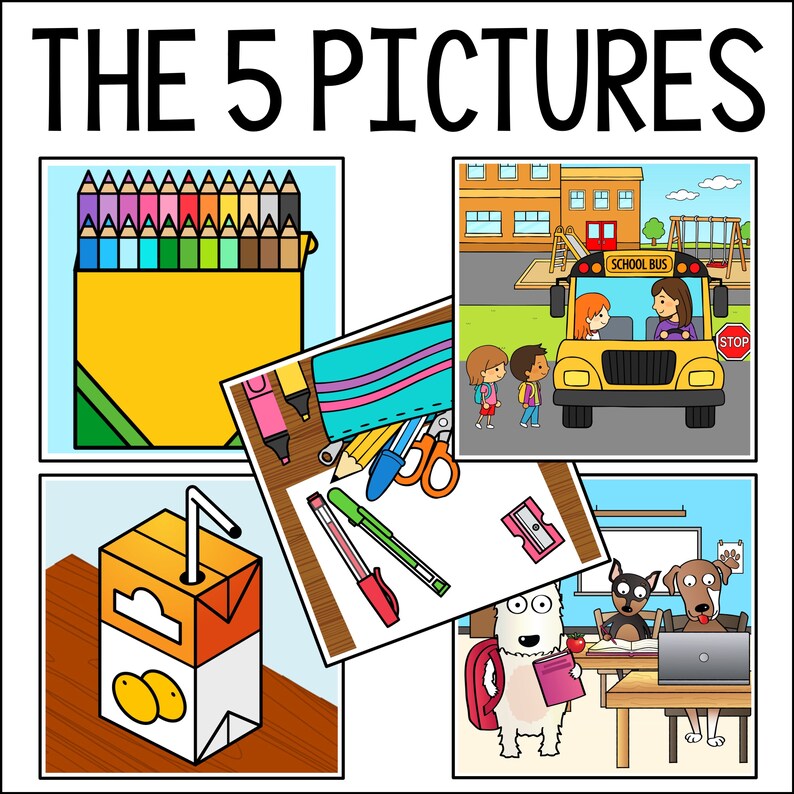 Back to School Mystery Picture Reveal Puzzles for Kids Images - Etsy
