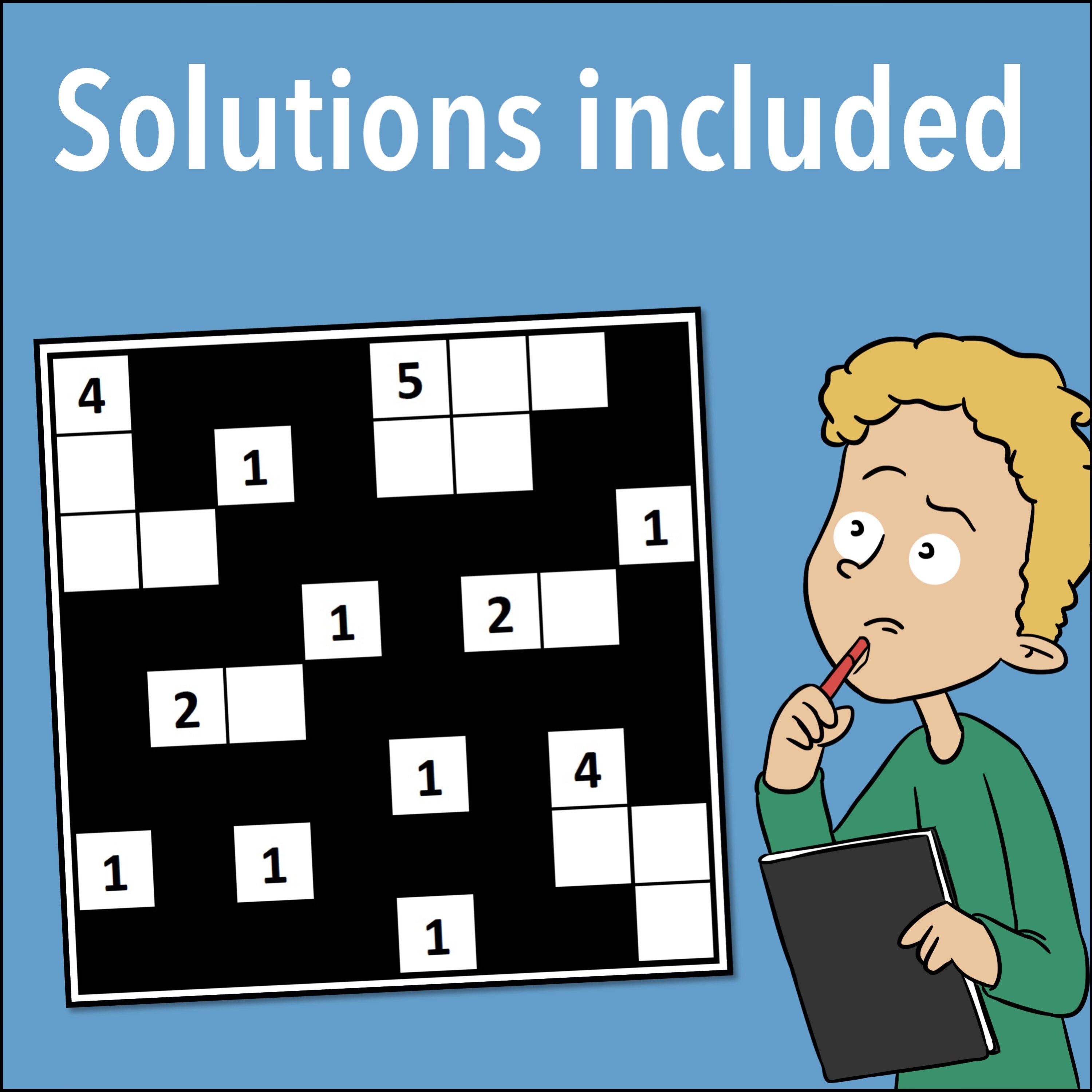 Nurikabe Logic Puzzles Digital Download, 60 Challenges Brain Teasers ...