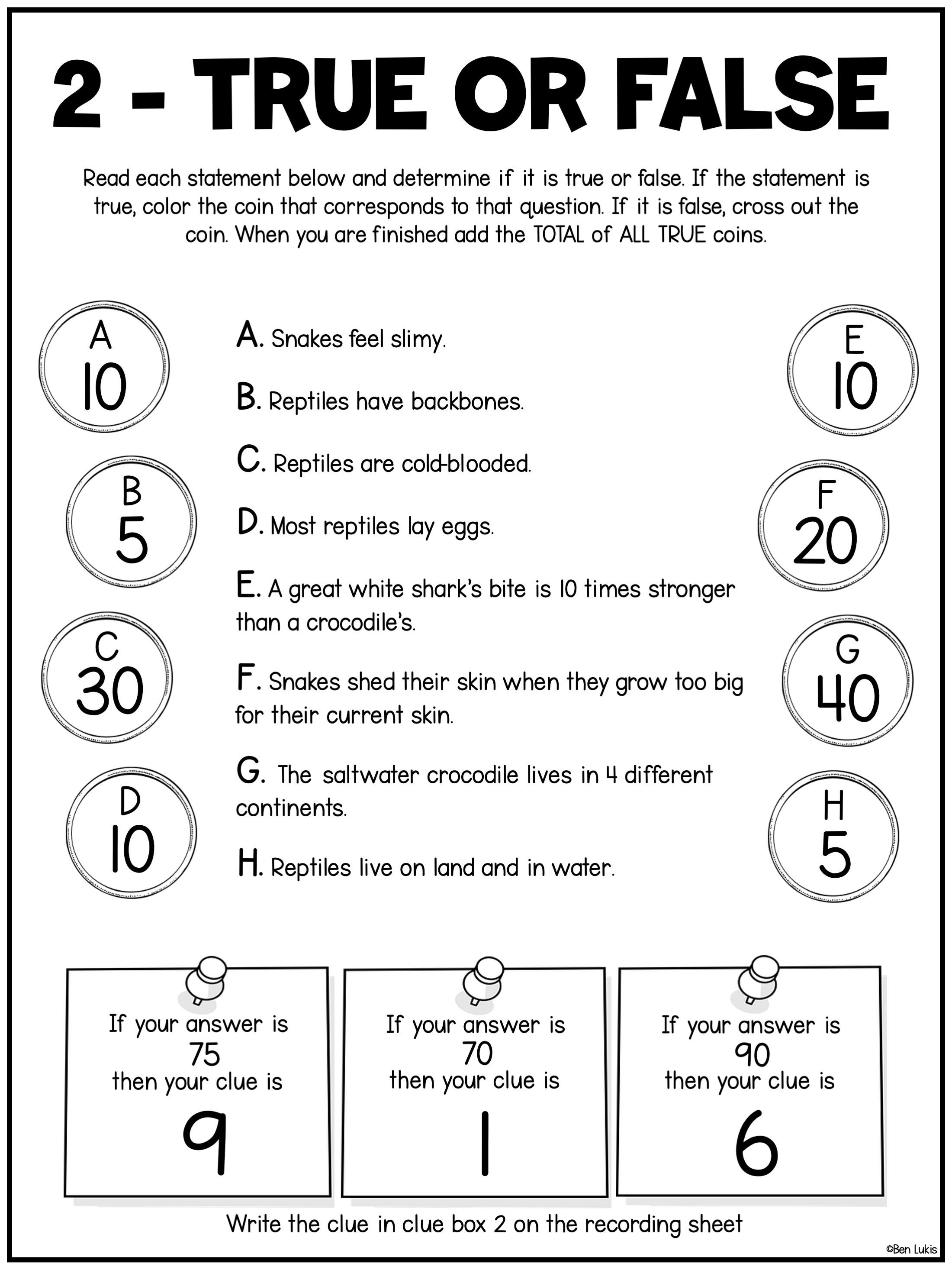 Printable Reptile Escape Room Game, Kids Birthday Party Activity ...