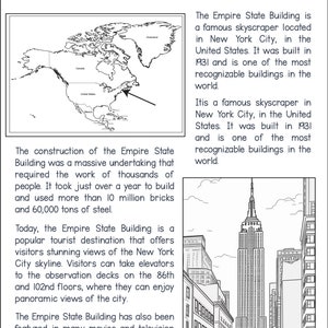 Landmarks of North America, Geography Facts Information & Coloring ...
