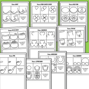 St Patrick's Day Directed Drawing Activity Sheets, Learn How to Draw a ...