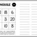 Addition and Subtraction Math Game, Noggle - Math Boggle, Printable ...