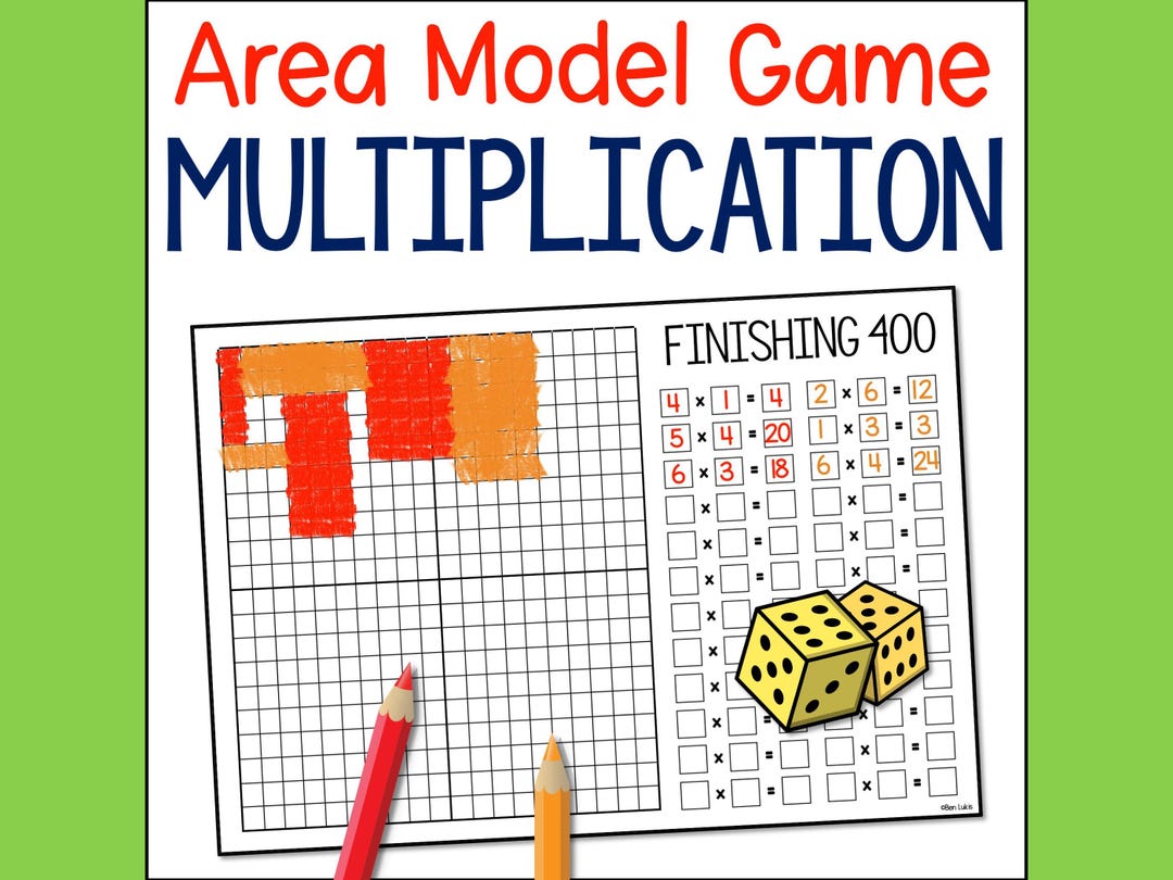 Area Multiplication Game, Times Table Fluency (digital Download) - Etsy
