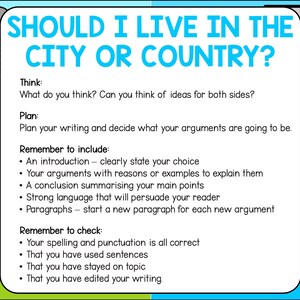 Writing Prompts for Persuasive and Creative Writing, NAPLAN Writing ...