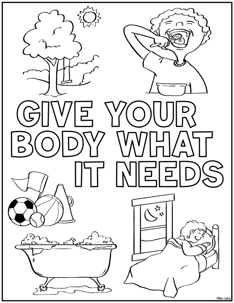 Mental Health Coloring Pages, SEL Activity, Mindfulness Printables (PDF ...