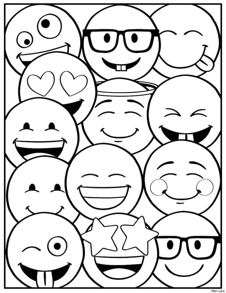 World Smile Day Coloring Pages, Fun Coloring for Kids, Printable PDF ...
