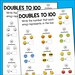 Math Doubles Facts to 20 and 100 Worksheets, Early Algebra Addition ...