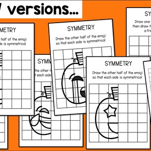 Symmetry Drawing Math Worksheets, Halloween Activities for Symmetry Art ...