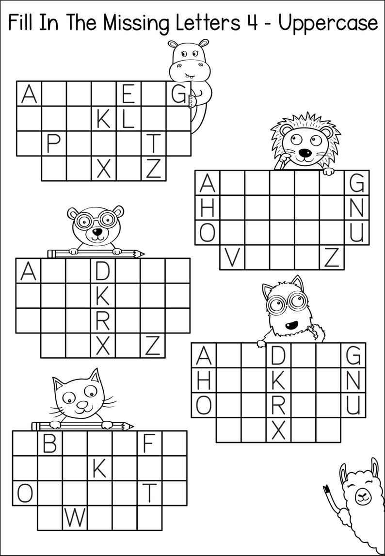 Alphabetical Order Activities, Alphabet Practice Printable PDF ...