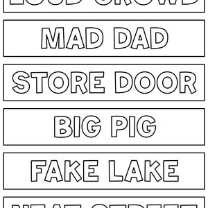 Rhyming Words Worksheets, Hink Pink Activities for Homeschool or School ...