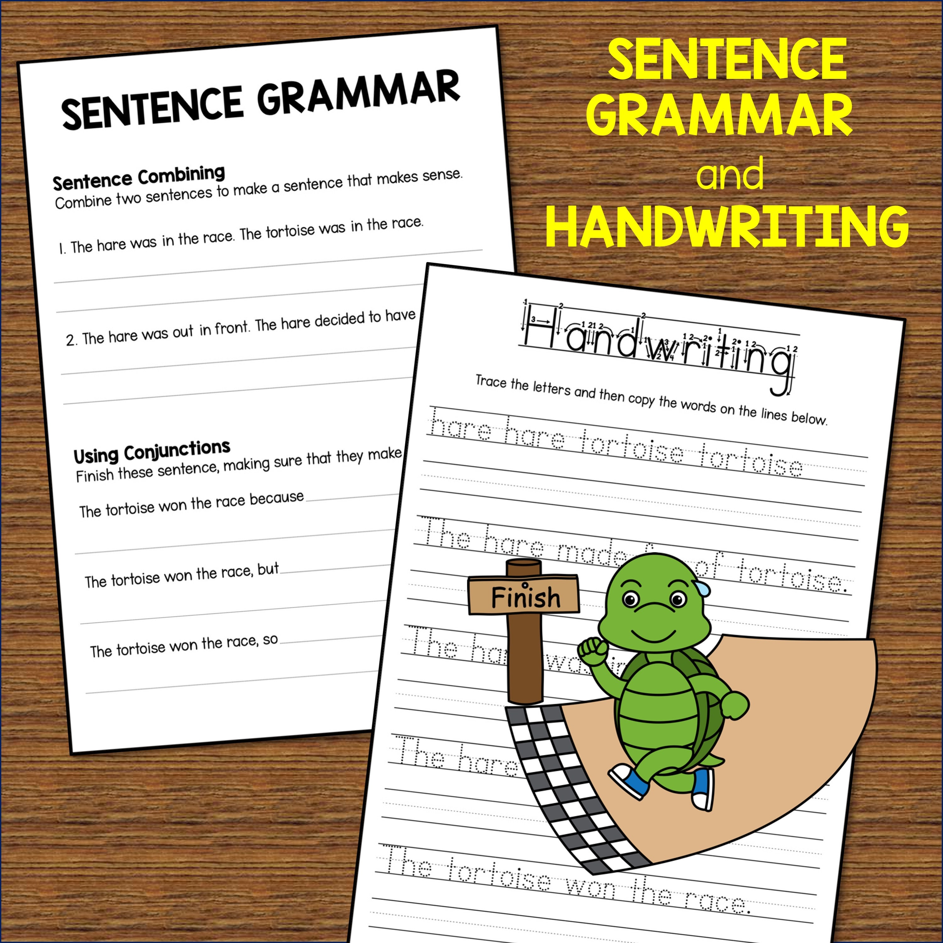 The Tortoise and the Hare, Aesop Fable Literacy Lessons for A Week ...