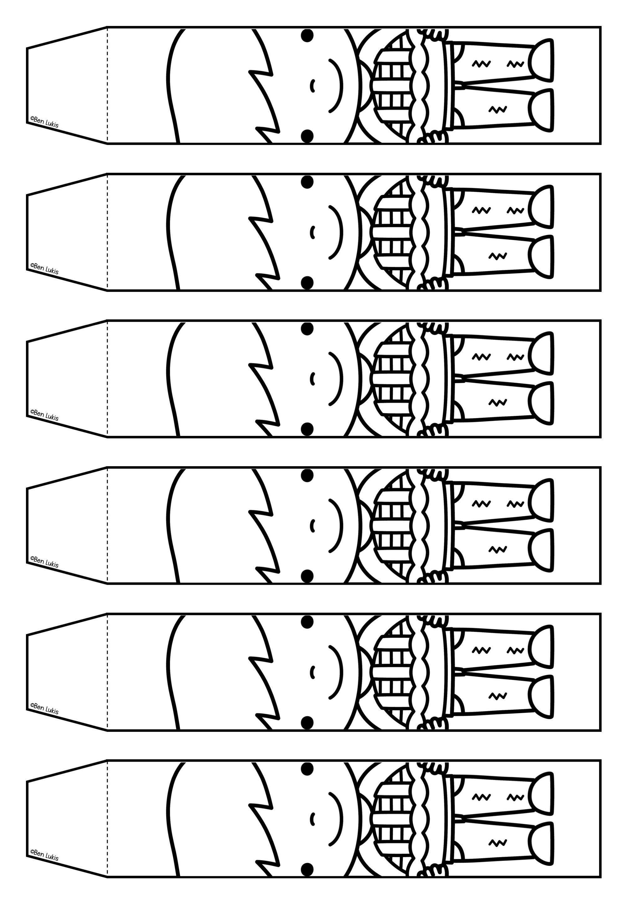 Thanksgiving Paper Chains, Printable Coloring Craft, Classroom Activity ...