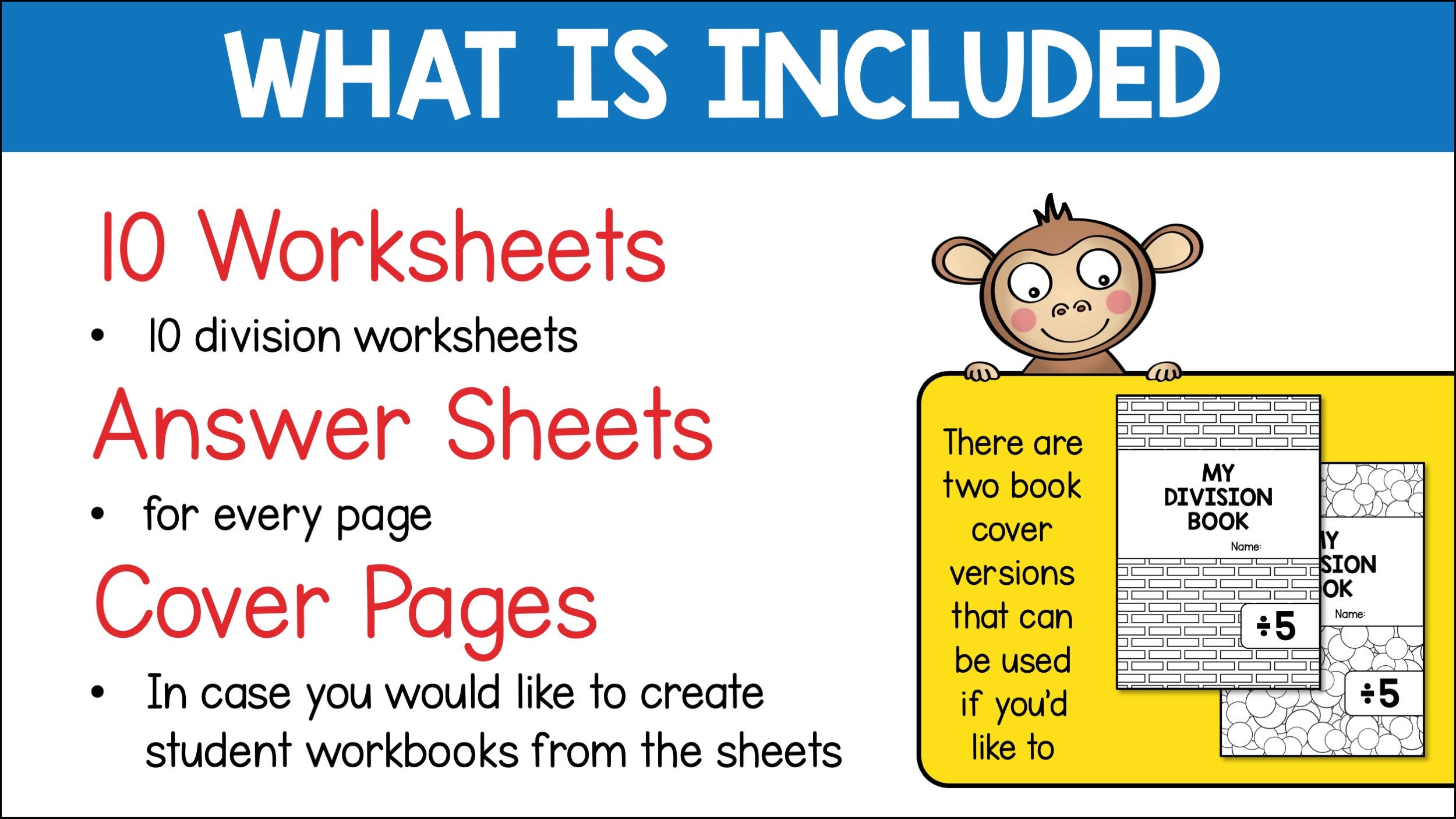 Division Practice Worksheets, Dividing by 5, Division Facts for 5, Math ...