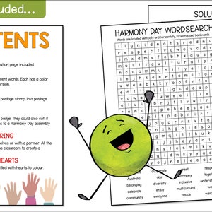 Harmony Day & Harmony Week Activity Sheets, Printable PDF Coloring ...