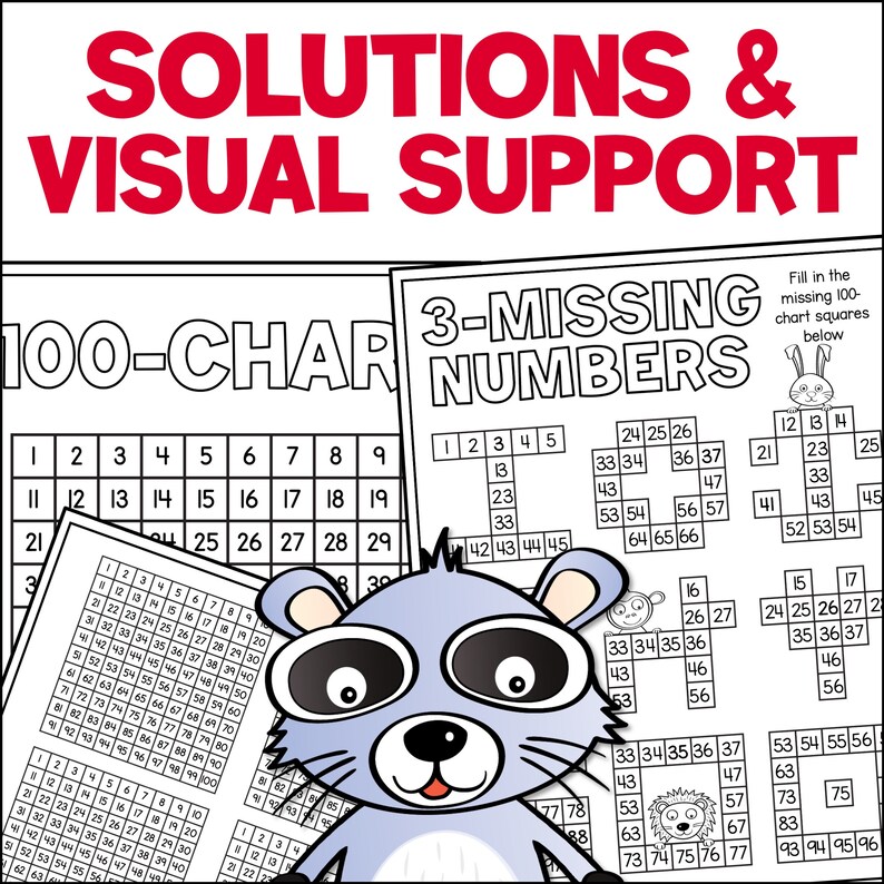 Place Value Worksheets With 100 Chart Number Activities & 100 Square ...