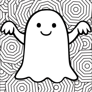 Halloween Coloring Book, Kids Activity Instant PDF Download, Printable ...
