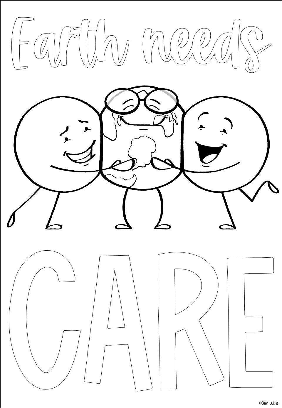 Earth Day Coloring Pages, Reduce Reuse Recycle, Plant A Tree, Fun ...