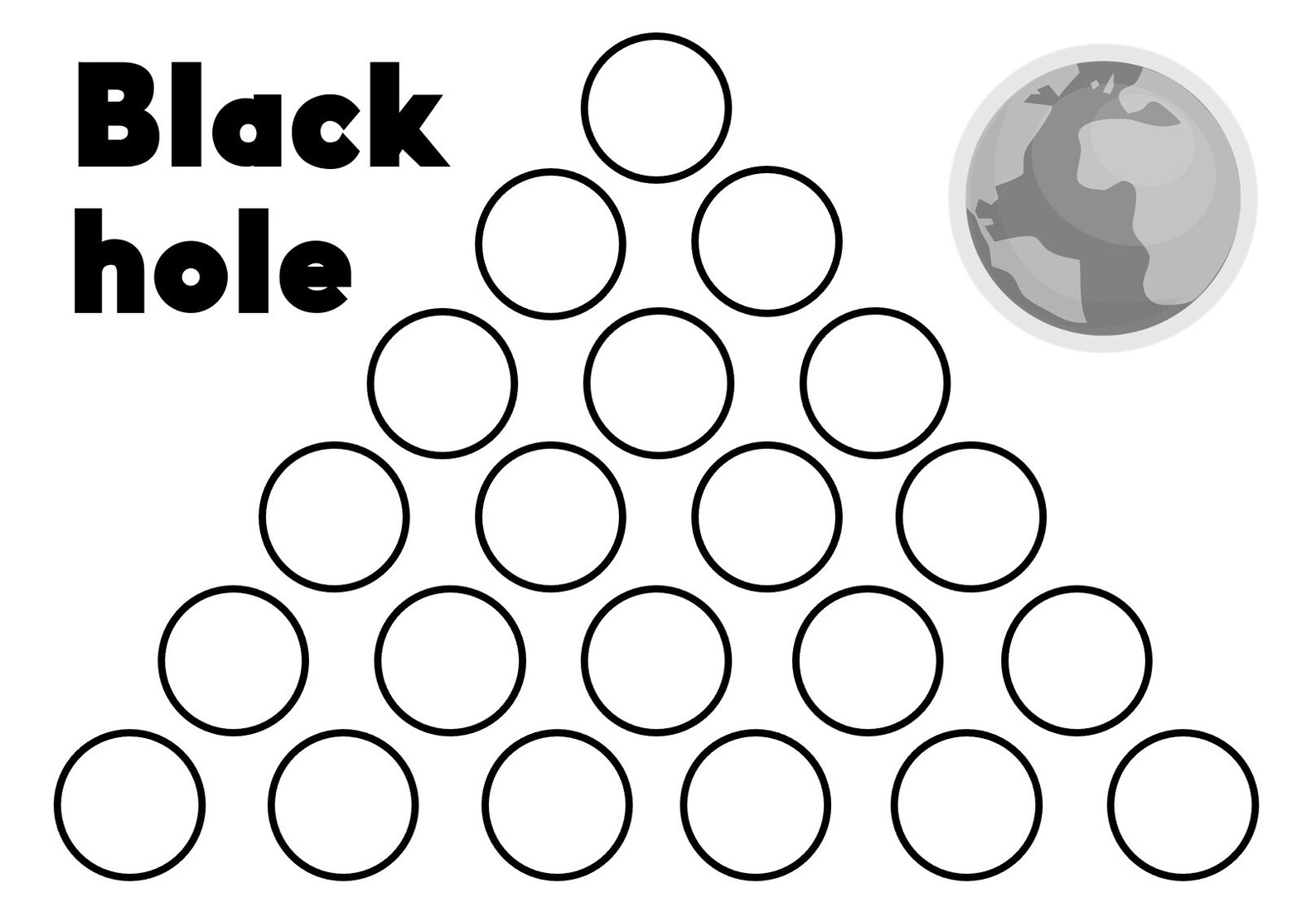 Addition Math Game Black Hole | Etsy
