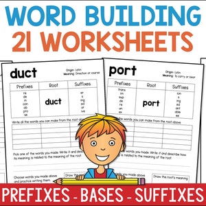 Making Words With Word Bases, Prefixes and Suffixes, Word Study ...