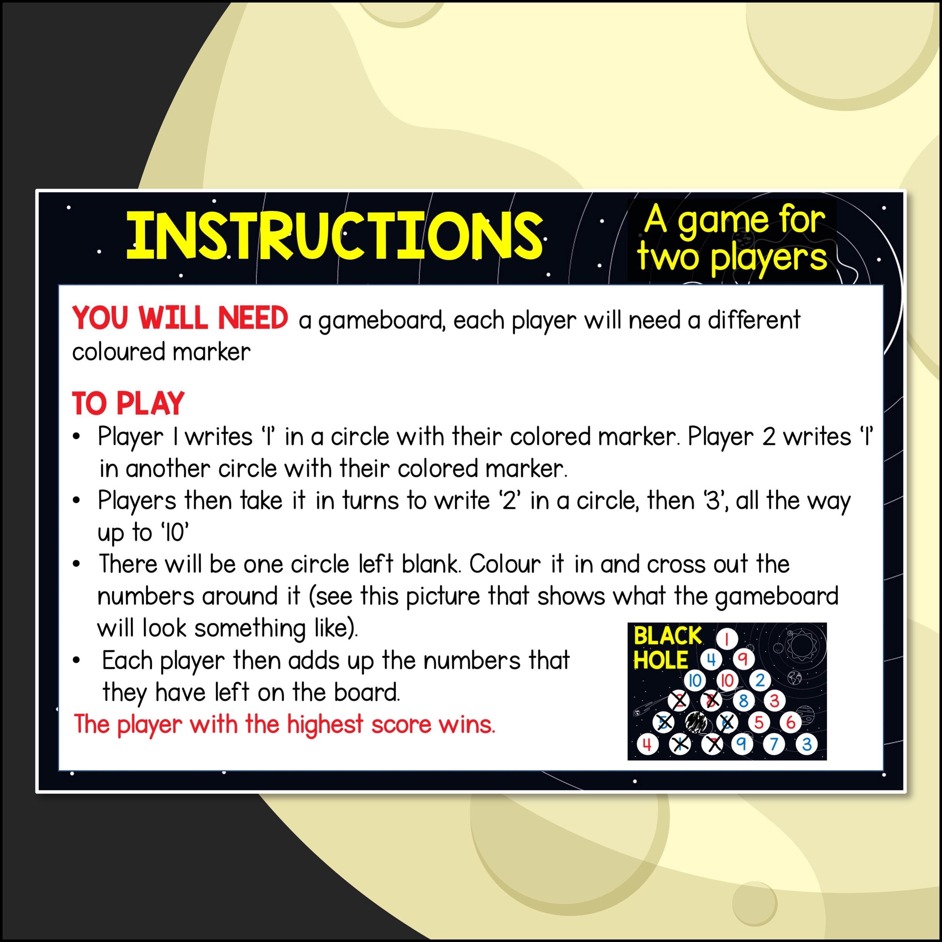 Addition Math Game, Printable PDF Math Game of Strategy and Addition ...