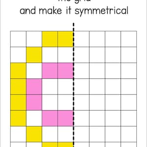 Symmetry Art and Math Worksheets, 10 Patterns to Copy and Draw ...