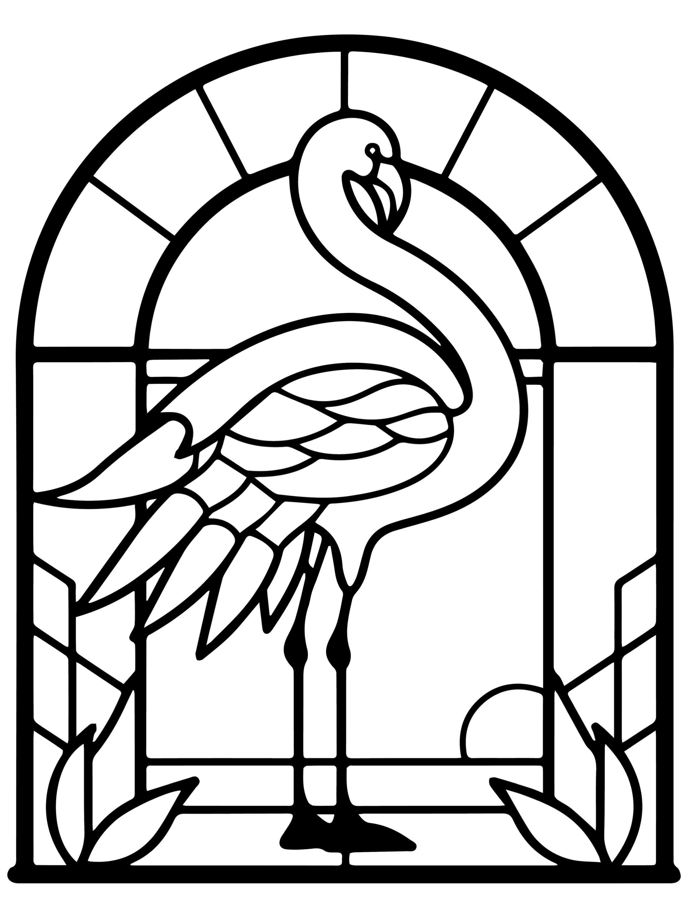 Flamingo Coloring Pages, Kid's Printable Activity Book, Digital ...