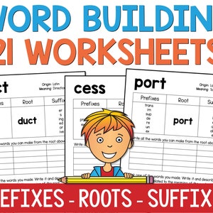 Making Words With Word Bases Prefixes and Suffixes Word - Etsy