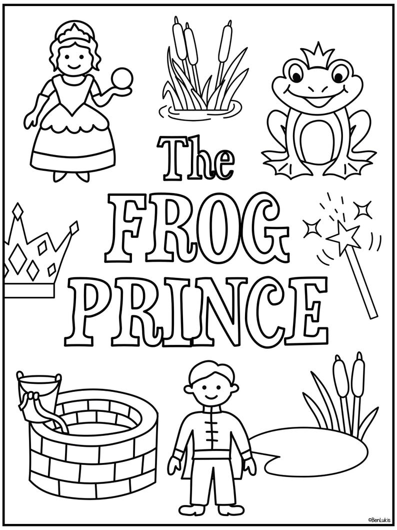 The Frog Prince Activity Pack, Reading Comprehension Worksheets, Word ...