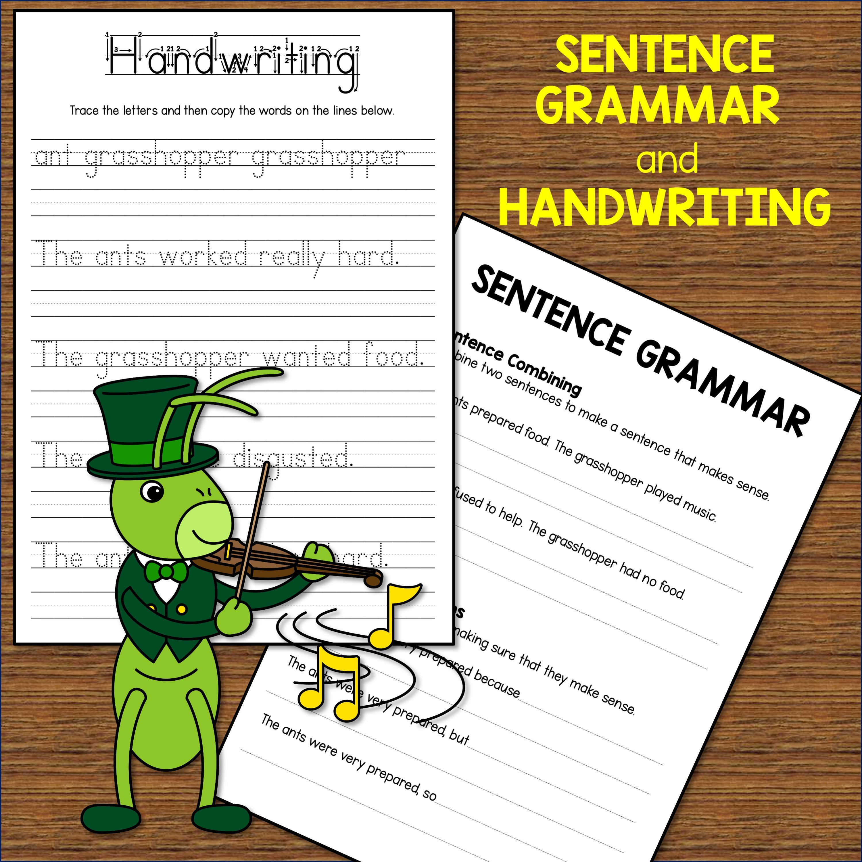 The Ant and the Grasshopper, Aesop's Fables ELA Literacy Activities for ...