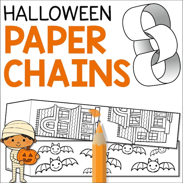 Paper Chain Skeleton - Etsy