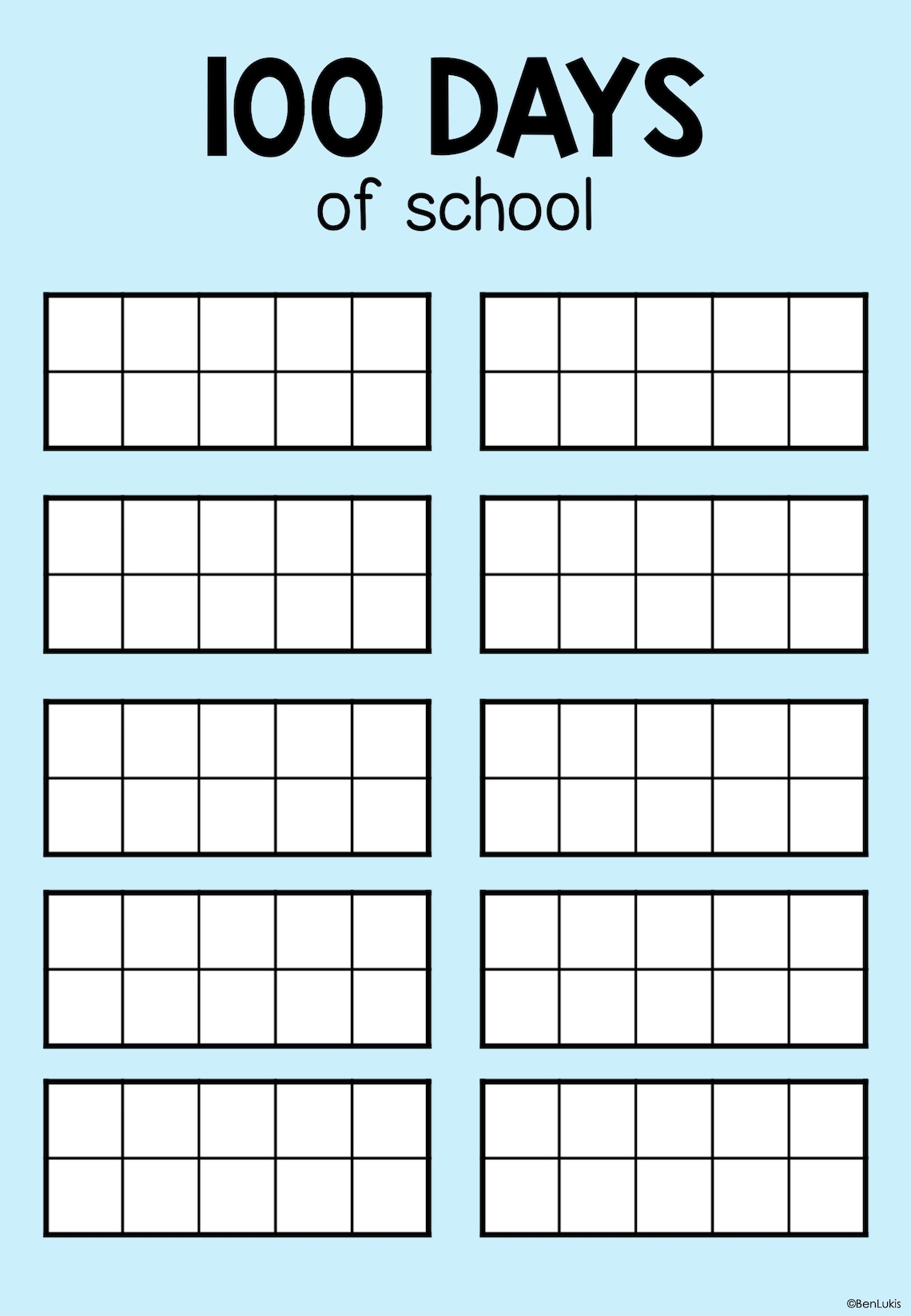 100 Days of School Countdown Posters, 100th Day of School Math Counting ...