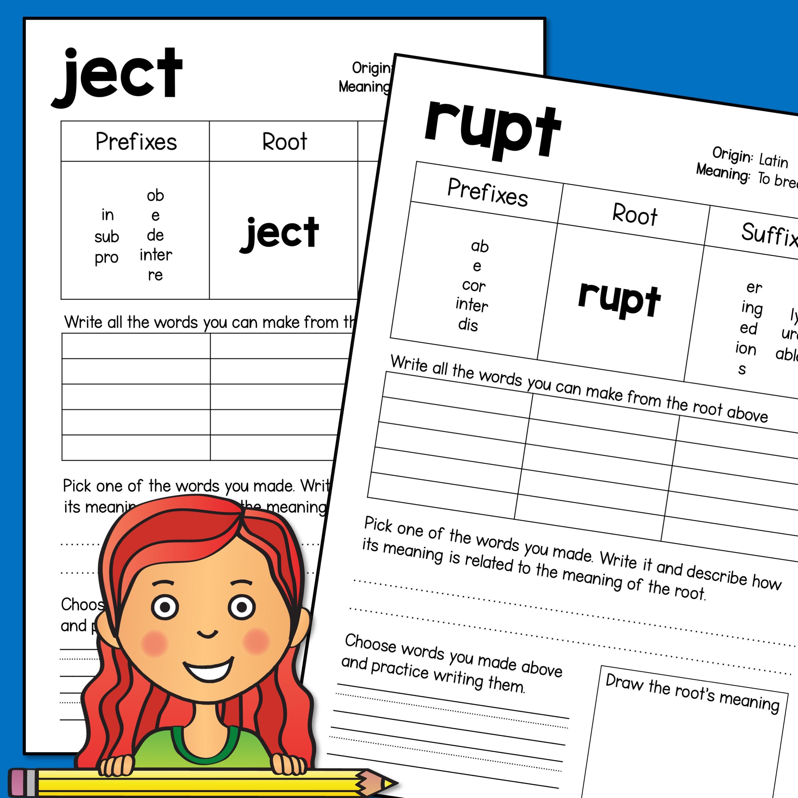 Making Words With Word Bases, Prefixes and Suffixes, Word Study ...