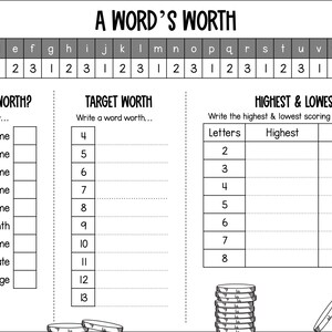 Addition Fun Math Activity Challenges, Calculate the Value of Words ...
