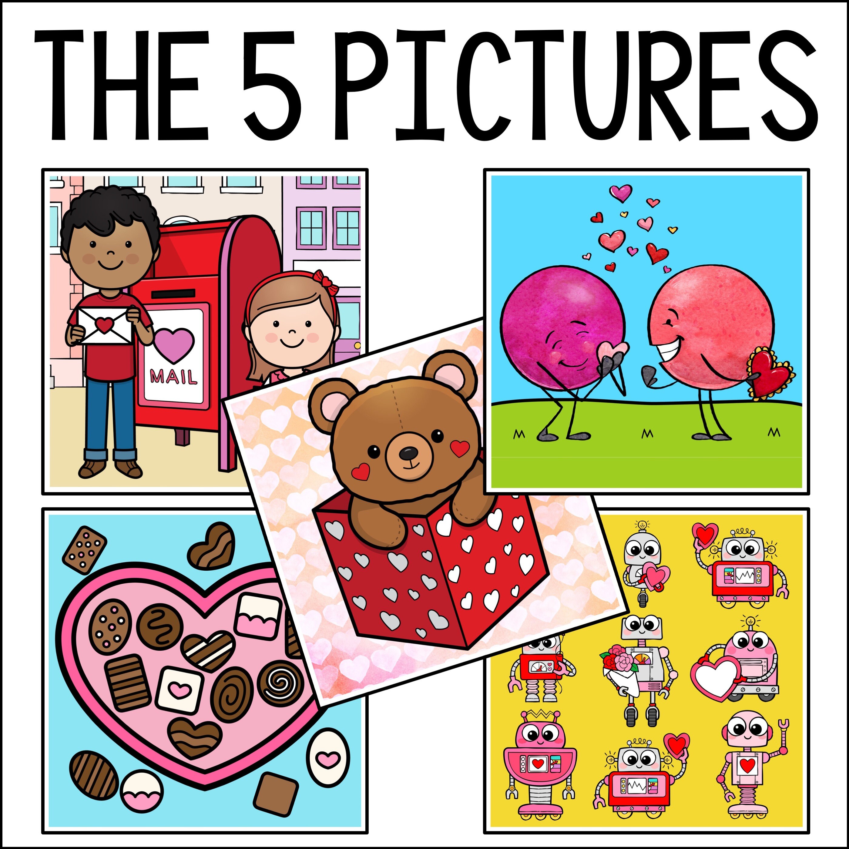 Valentine's Day Mystery Picture Reveal Puzzles for Kids - Etsy