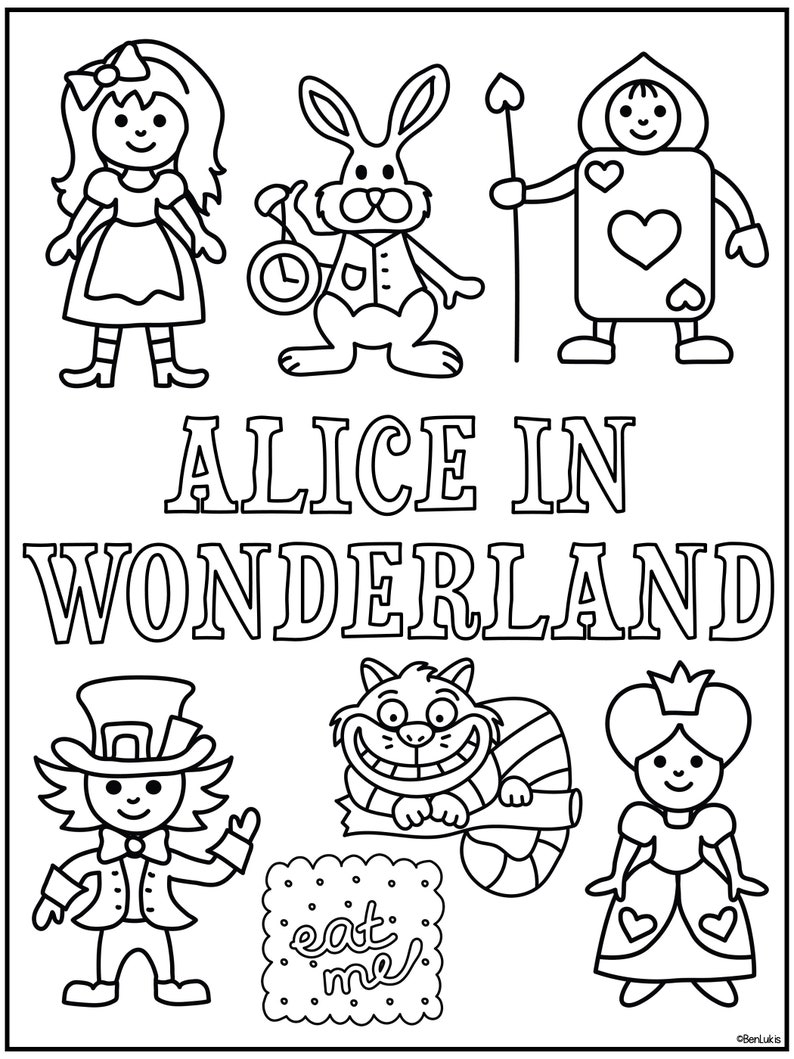 Alice in Wonderland Reading Activities Pack, Comprehension Questions ...