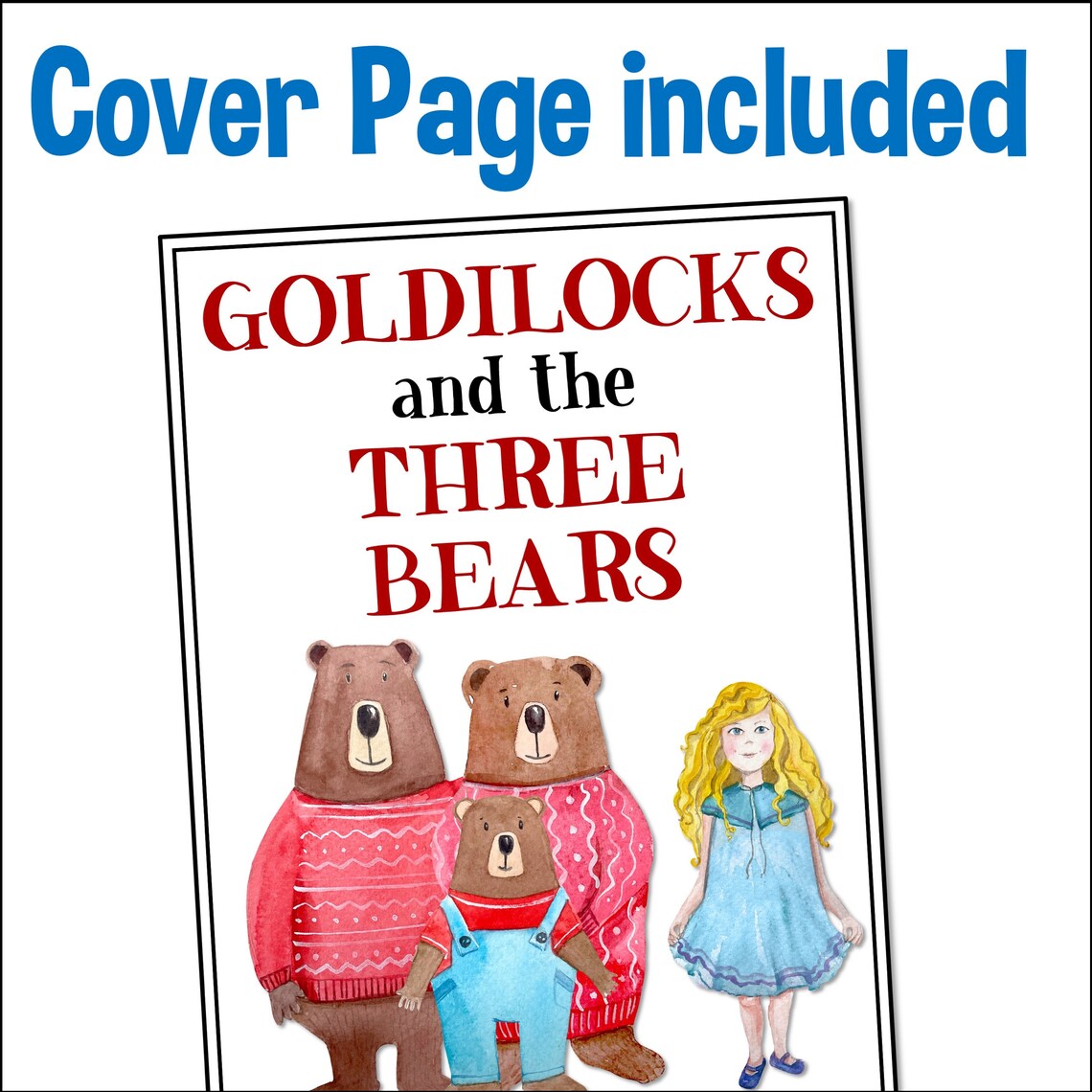 Goldilocks and the Three Bears Reading Passages, Fairy Tale to Read ...