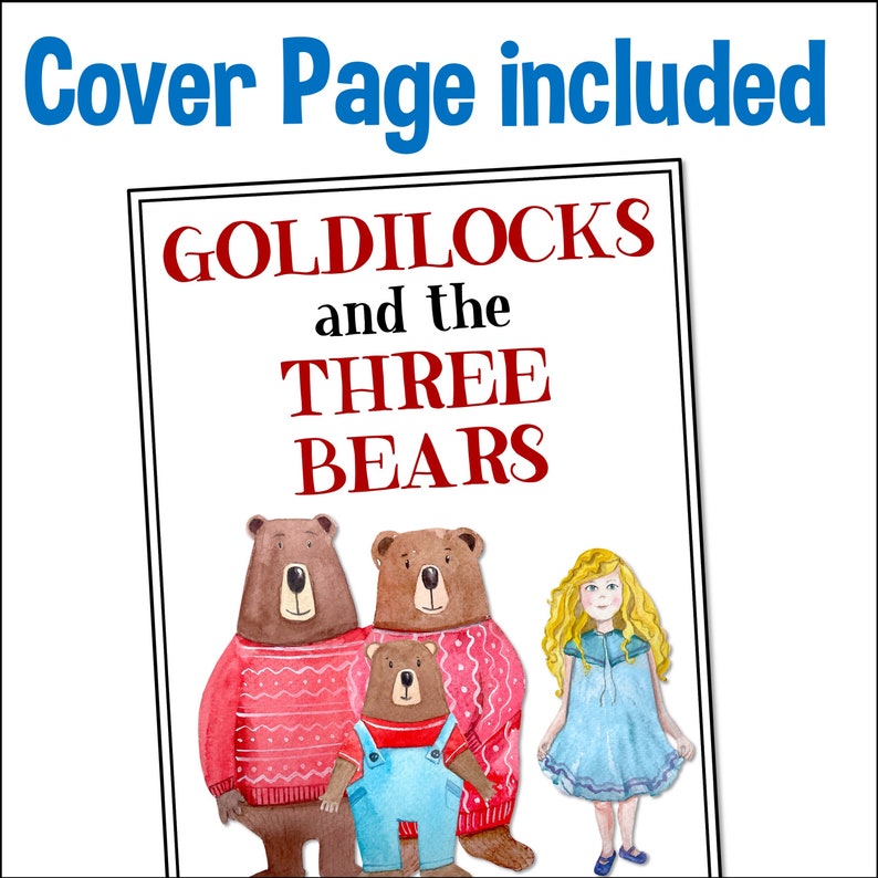 Goldilocks and the Three Bears Reading Passages, Fairy Tale to Read ...