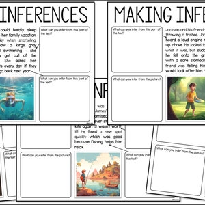 Making Inferences Practice Worksheets for Building Reading ...
