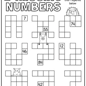 Place Value Worksheets With 100 Chart Number Activities & 100 Square ...
