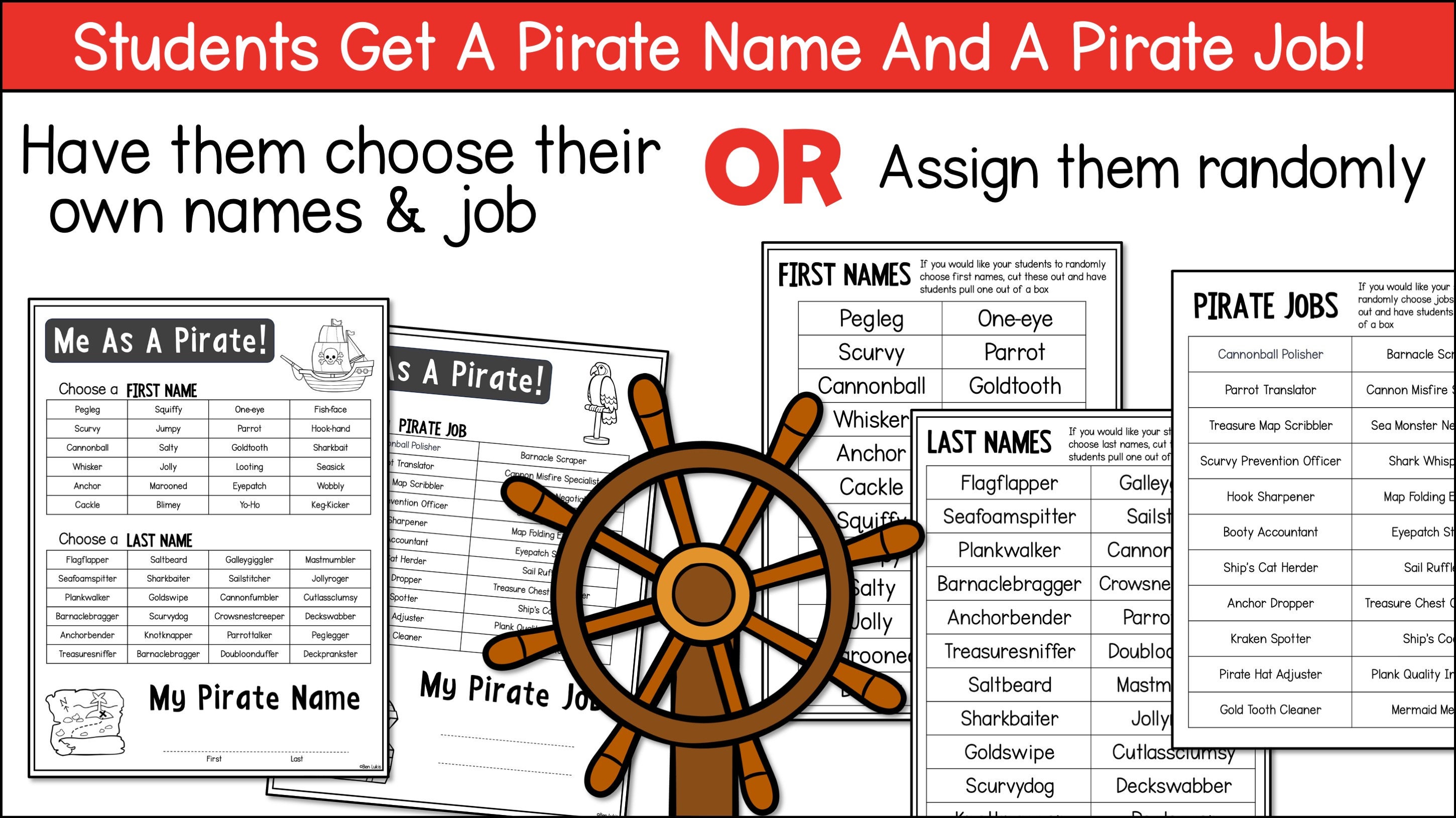Pirate Names & Jobs, Talk Like A Pirate Day, Choose a Pirate Name Fun ...