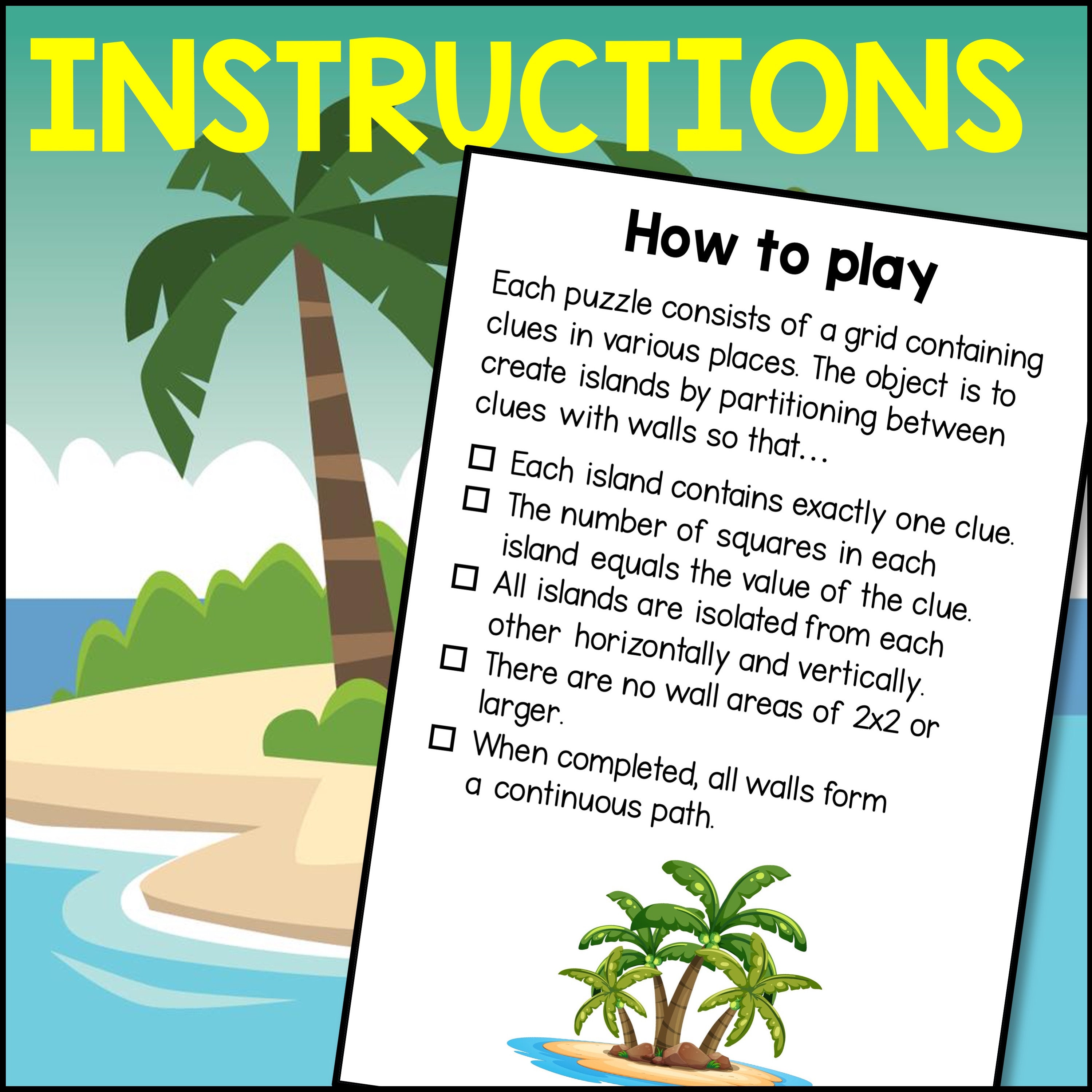 Nurikabe Logic Puzzles Digital Download, 60 Challenges Brain Teasers ...