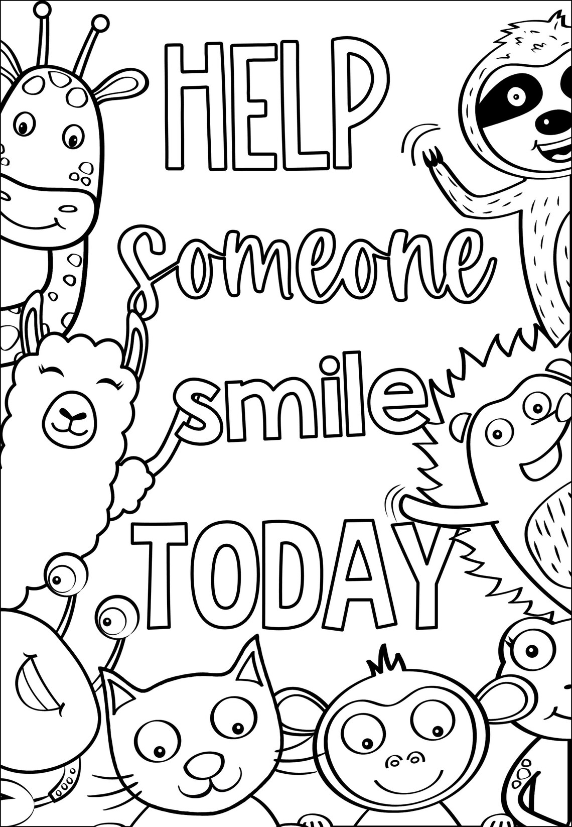 World Smile Day Coloring Pages, Fun Coloring Activity for Kids ...