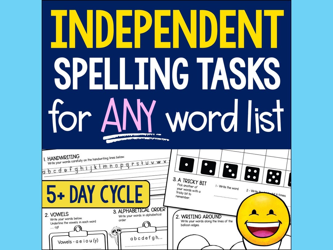 Spelling Activities for Daily Spelling Practice With Any Word List ...