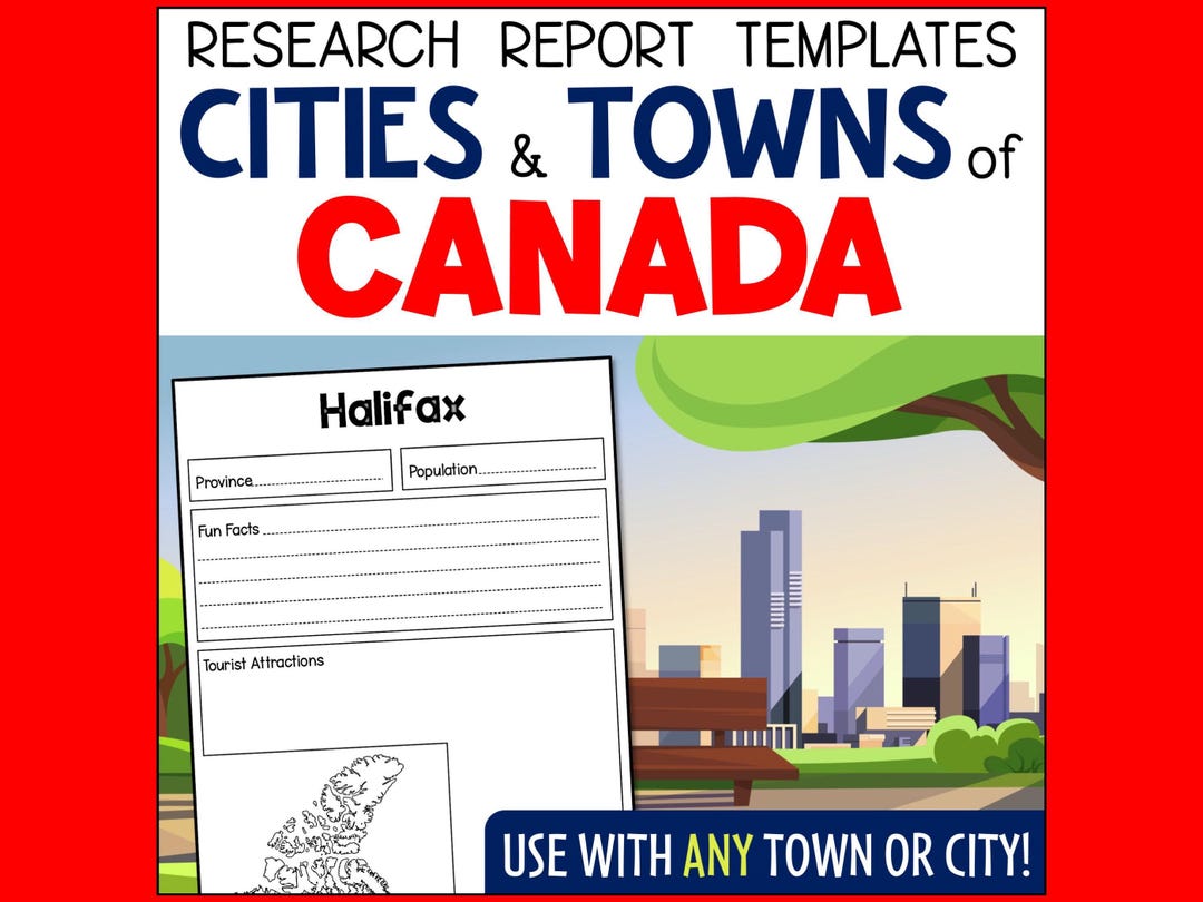 Canadian Cities and Towns Research Projects, Places in Canada ...