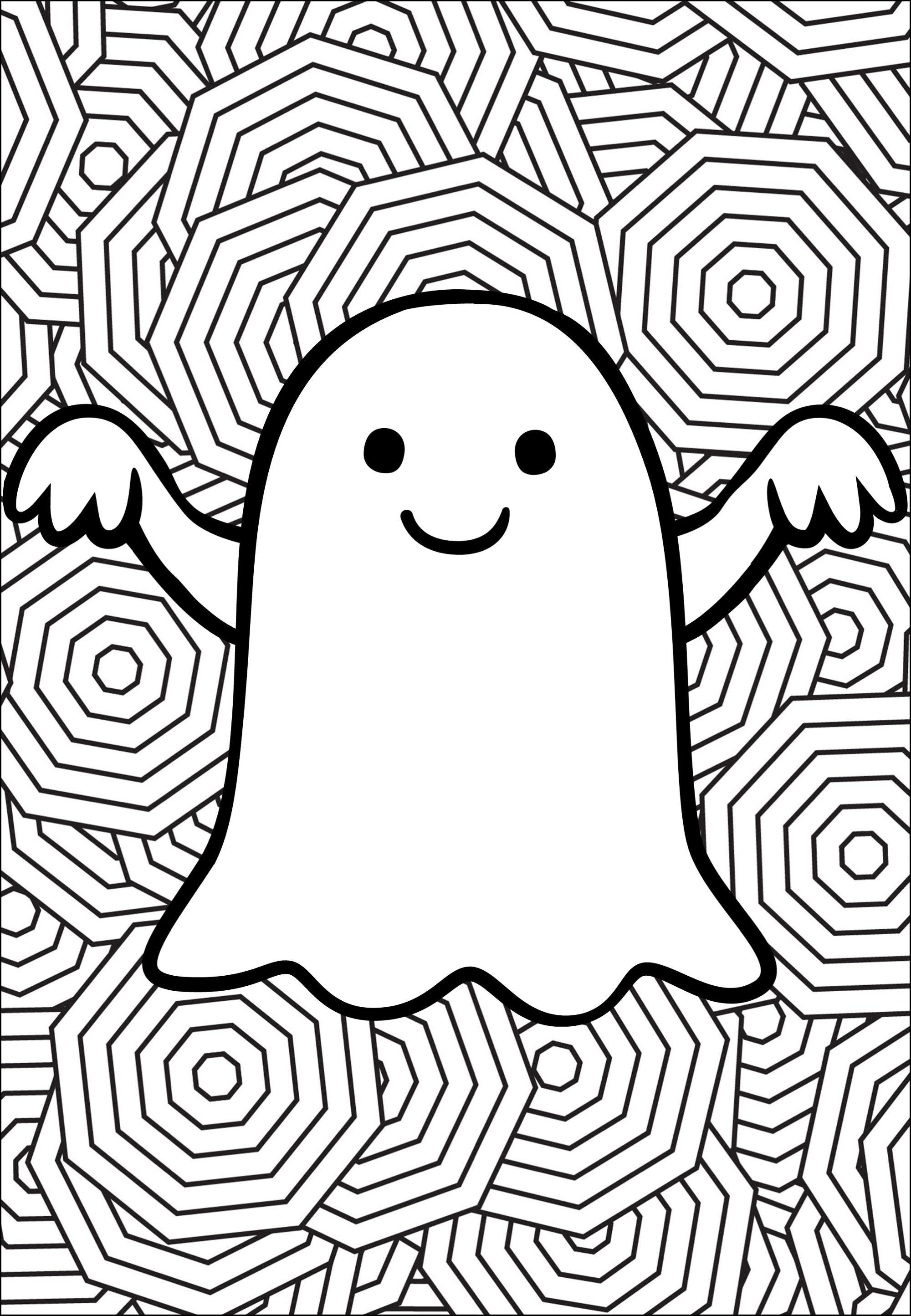 Halloween Coloring Book, Kids Activity Instant PDF Download, Printable ...