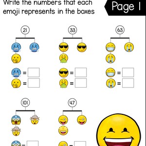 Near Doubles Math Facts Worksheets, Early Algebra Math Mobiles ...